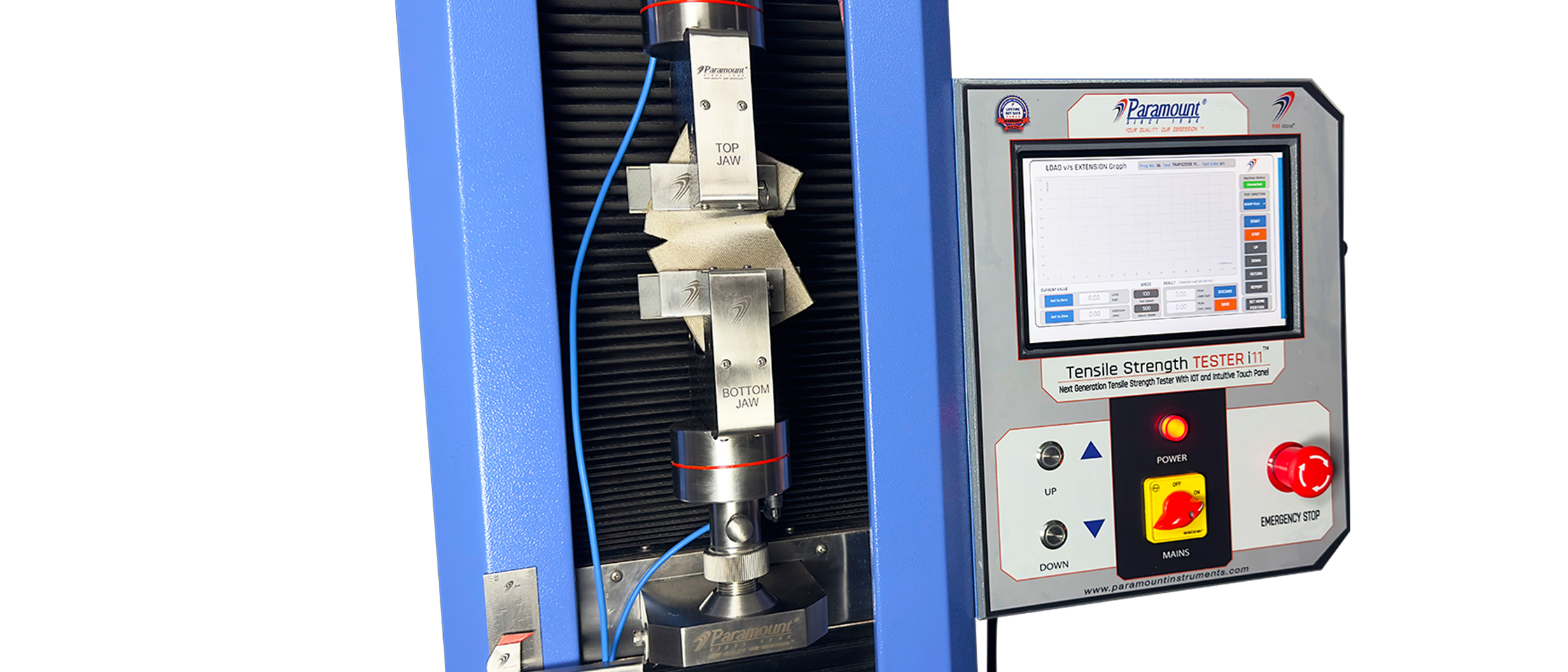 All About Paramount's Exclusive IIoT Based Tensile Strength Tester